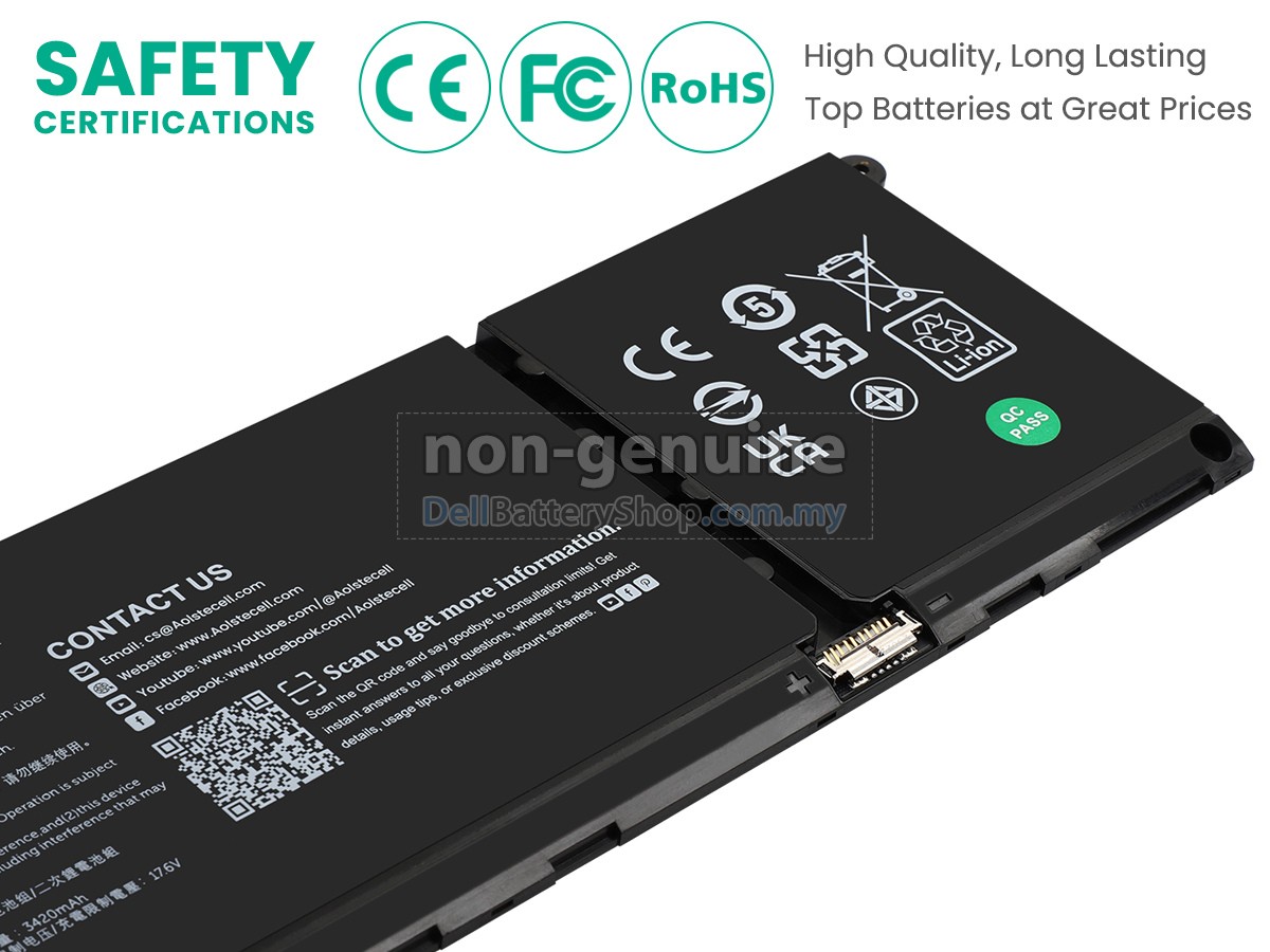 Battery for Dell XDY9K | DellBatteryShop.com.my